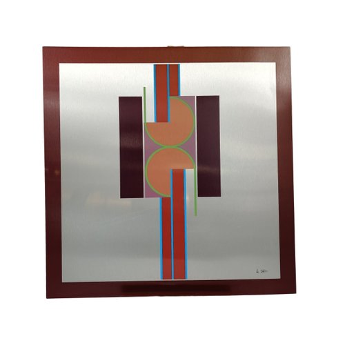Aldo Dazzi, Untitled Abstract Composition, Mixed Media on Aluminum ...