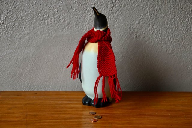 Pondus the Penguin Piggy Bank by Knabstrup for Landsmandsbanken for ...