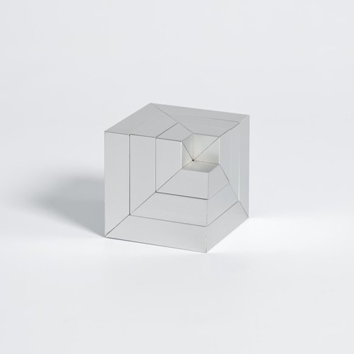 Aluminum Puzzle Sculpture by Bernard Girette, 1970s for sale at Pamono
