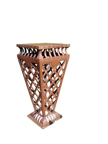 Hand-Riveted Iron Flower Column, 1980s for sale at Pamono