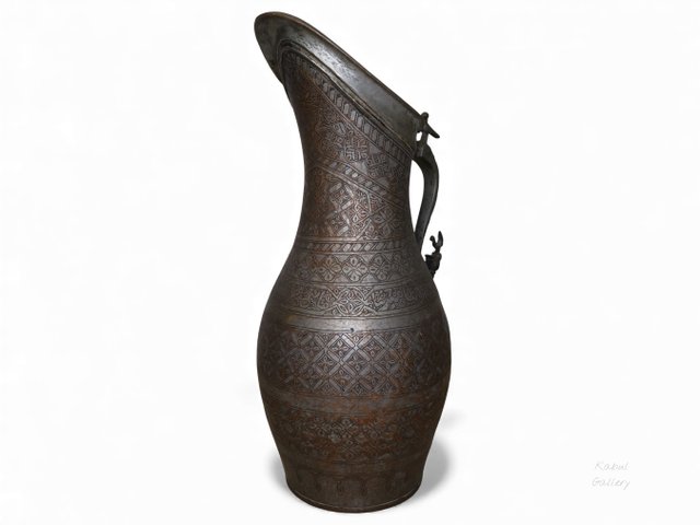 Antique Islamic Water Jug in Copper, 1930s for sale at Pamono