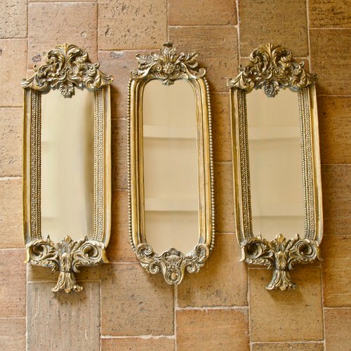 French Baroque Triptych of Mirrors, 19th Century, Set of 3 for sale at ...