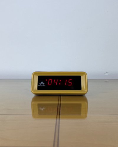 Vintage Space Age Digital Alarm Clock from Meister Anker, Germany ...
