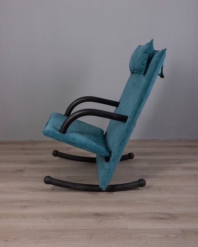 Vintage Blue Rocking Chair by Burkhard Vogtherr for Arflex, 1980s for ...