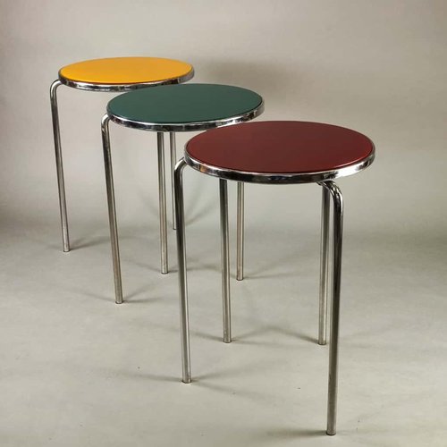 Vintage Bar Tables, 1960s, Set of 3 for sale at Pamono