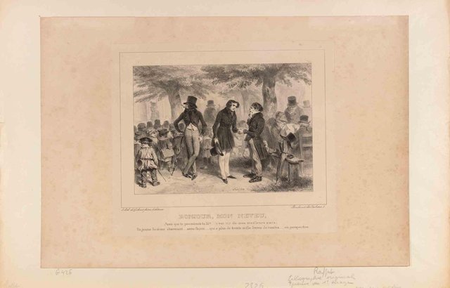 Auguste Raffet, Bonjour. Mon Neveu, Lithograph, 1836 for sale at Pamono