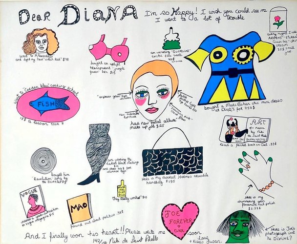 Niki De Saint Phalle, Dear Diana, 1960s, Silkscreen for sale at Pamono
