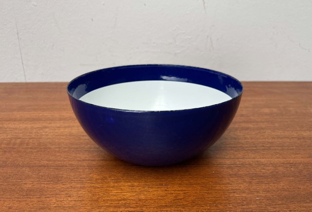 Mid-Century Modern Blue Enamel Bowl by Kaj Franck for Finel, Finland ...