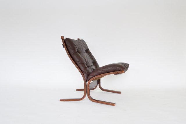 Vintage Siesta Chair in Dark Brown Leather by Ingmar Relling for ...