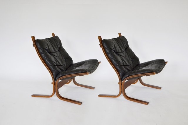 Vintage Siesta Chairs by Ingmar Relling for Westnofa, 1960s, Set of 2 ...