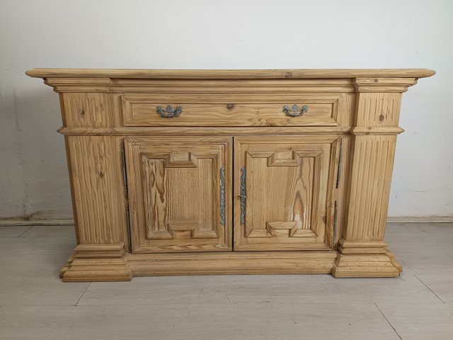 Antique Style Raw Column Sideboard, 1970s for sale at Pamono