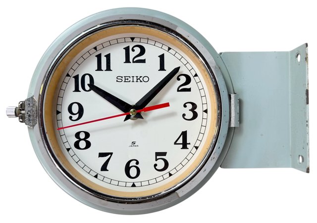Vintage Grey Seiko Maritime Double-Sided Wall Clock, 1980s for sale at ...