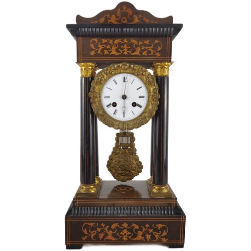 Antique French Pendulum Clock, 1845 for sale at Pamono