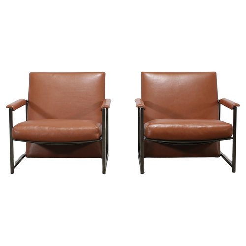 Minotti Atlan Chairs by Rodolfo Dordoni, Set of 2 for sale at Pamono