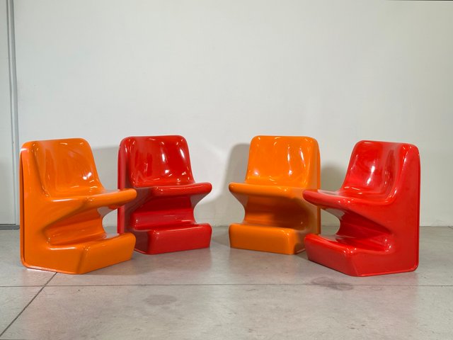 Bau Model Chairs by Isao Hosoe for Bilumen, 1970s, Set of 4 for sale at ...