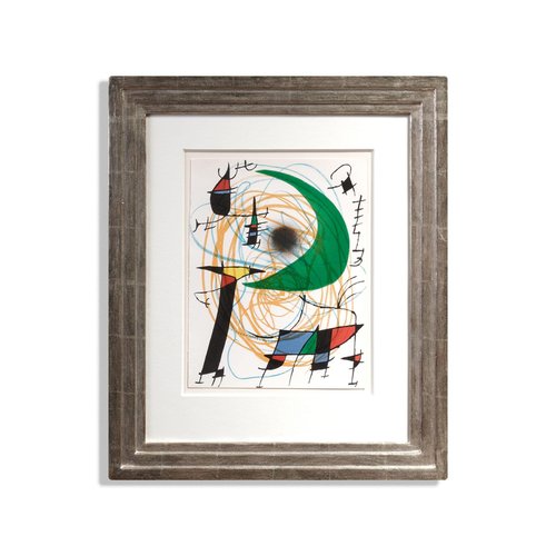 Joan Miró, The Green Moon, Lithograph for sale at Pamono