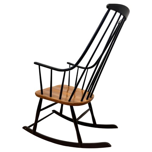 Beech Rocking Chair by Varjonen Puunjalostus, Finland, 1960s for sale ...