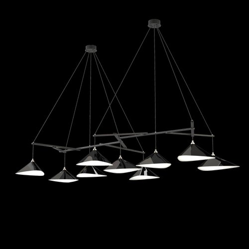 Emily Group of Nine in High Gloss Paint Pendant Light from Moss Objects ...