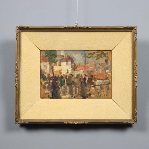 Vittore Antonio Cargnel, Untitled, Oil on Cardboard, Framed for sale at ...