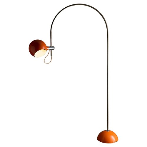 Orange Arc Floor Lamp attributed to Cosack, 1972 for sale at Pamono