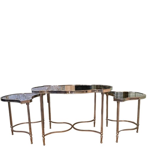 Cartouche Nesting Cocktail Tables by Global Views Furniture, Set of 3 ...