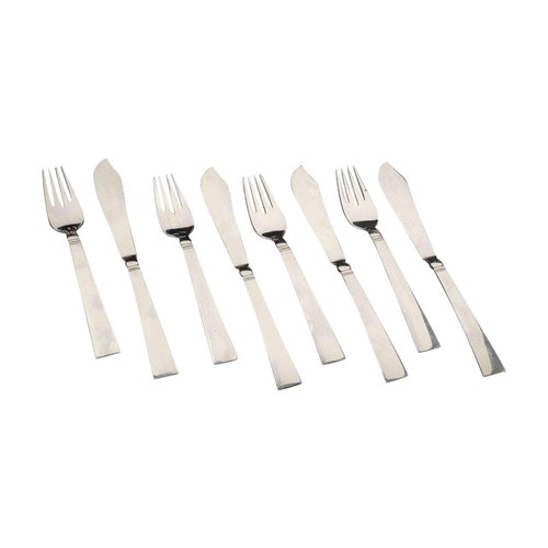 Fish Cutlery in Sterling Silver from Georg Jensen, 1930s, Set of 8 for ...