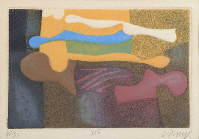 Bertrand Dorny, Abstract Composition, 1960s, Color Lithograph for sale ...