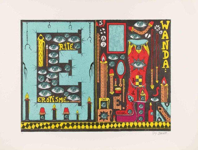 Guy Harloff, Rite… Eroticism… Wanda, 1970s, Screenprint for sale at Pamono