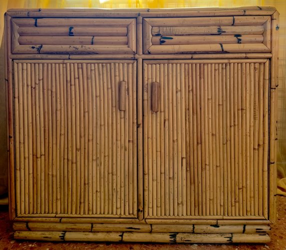 Shanghai Model Sideboard in Bamboo from Vivai Del Sud, Italy, 1970s for ...