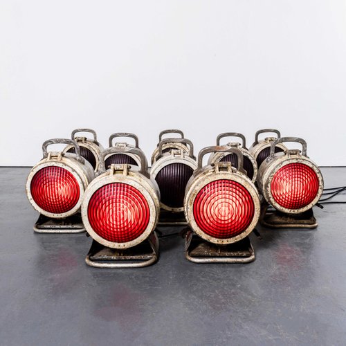 Vintage French Train Engineers Warning Lamp, 1950s for sale at Pamono