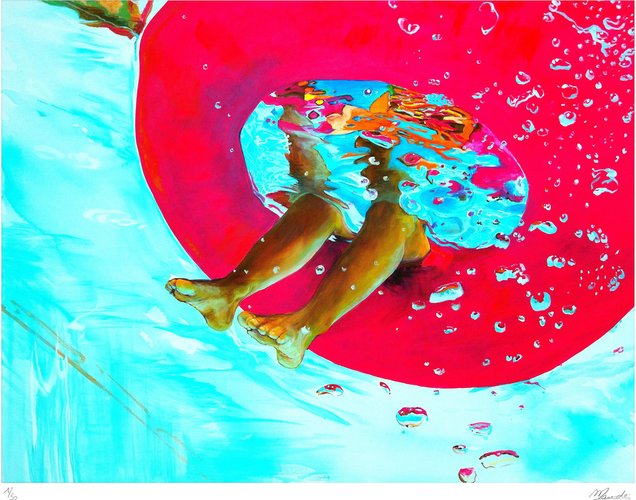 Maude Ovize, Buoy Games, 2021, Silkscreen Print for sale at Pamono