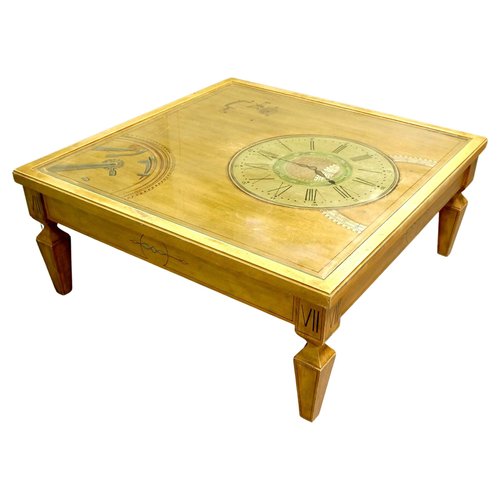 French 7 O'Clock Style Coffee Table, 1960s for sale at Pamono