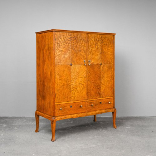 Art Nouveau Linen Cabinet in Oak for sale at Pamono