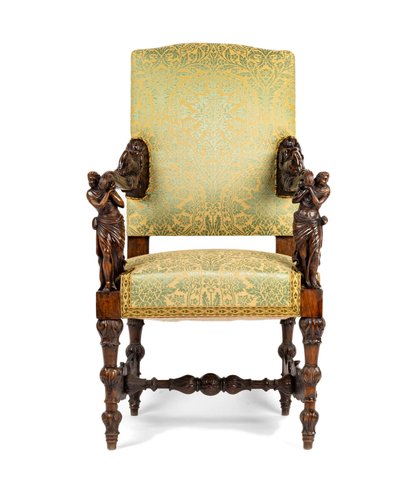 Venetian Parade Armchairs attributed to Atelier Valentino Panciera ...