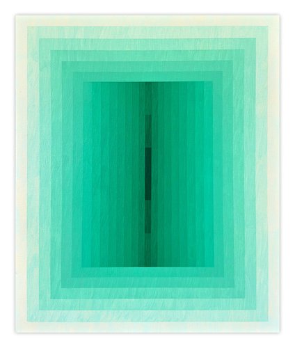 Andy Harwood, Light Consideration (Emerald), 2026, Acrilico su tela in ...