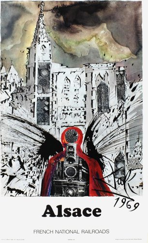 SNCF French Railways Poster: Alsace (Small) by Salvador Dalí for sale ...