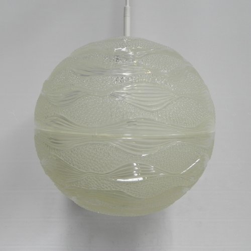 Vintage Hanging Lamp with Round Plastic Globe for sale at Pamono