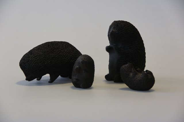Vintage Family of Hedgehogs in Ceramic by Ellen Carlsen for Kähler, Set ...