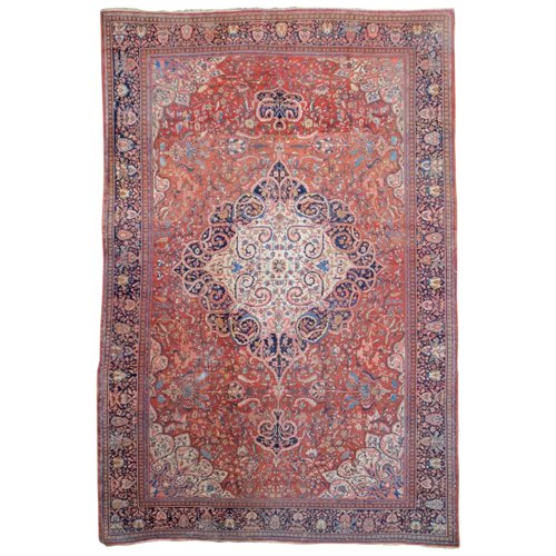 Large Antique Middle Eastern Rug for sale at Pamono