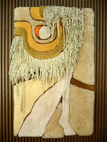 German Abstract Art Wall Rug by Ewald Kröner for Schloss Hackhausen ...