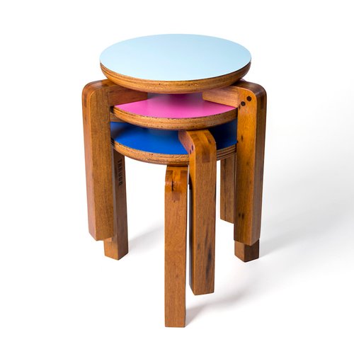 Geraldim Hocker von Studio Deusdara bei Pamono kaufen