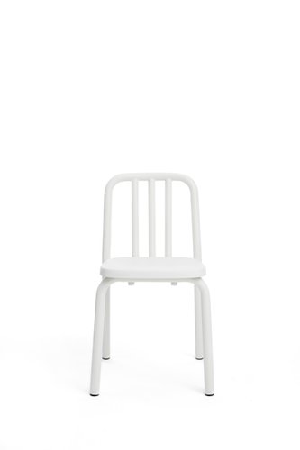 Aluminum Tube Chair in White by Mobles114 for sale at Pamono