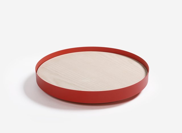 L Red RINGO Tray by Elia Mangia for STIP, 2018 for sale at Pamono