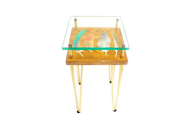 Tall Slim Bird Feather Side Table from Cappa E Spada for sale at Pamono