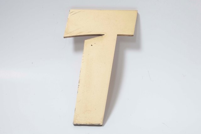 Vintage Letter T Sign, 1960s for sale at Pamono