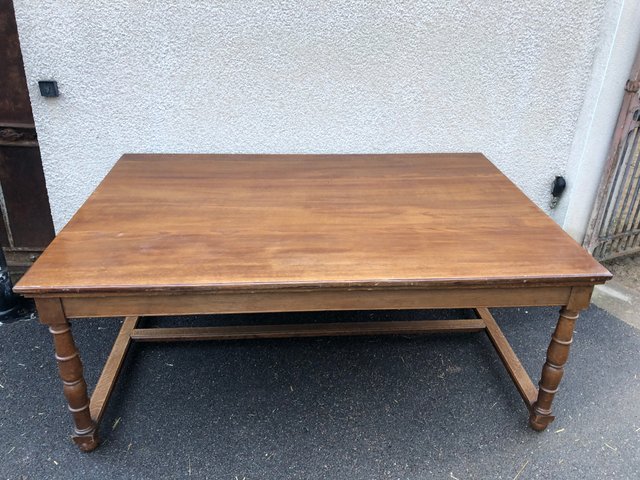 Antique French Embassy Oak Table for sale at Pamono