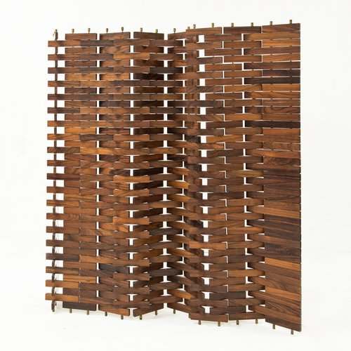 Mid-Century Rosewood Screens from Poggi, Set of 2 for sale at Pamono
