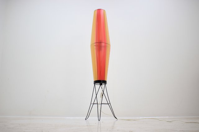 Large Mid-Century Space Age Rocket Lamp, 1970s for sale at Pamono