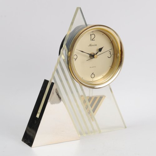 Postmodern Pendulum Desk Clock from Maxim, 1980s for sale at Pamono