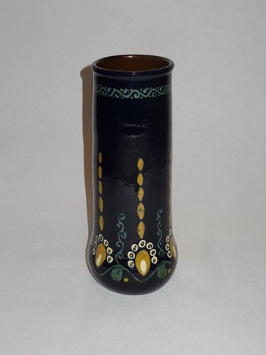 Vase Slipware Antique par Alfred Kusche pour Karlsruher Majolika en ...